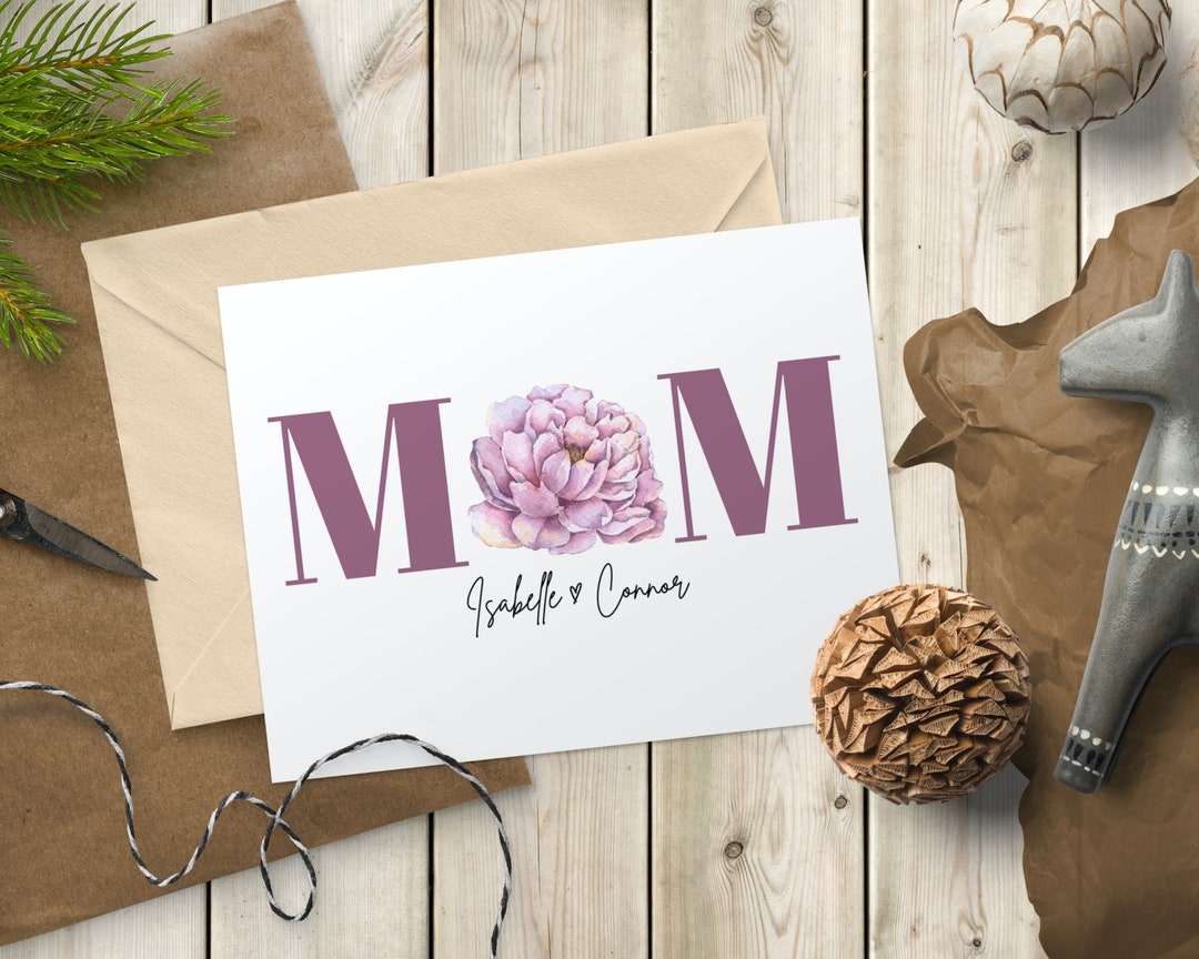 Mother's Day Card Printable Gift Personalized Card - Etsy