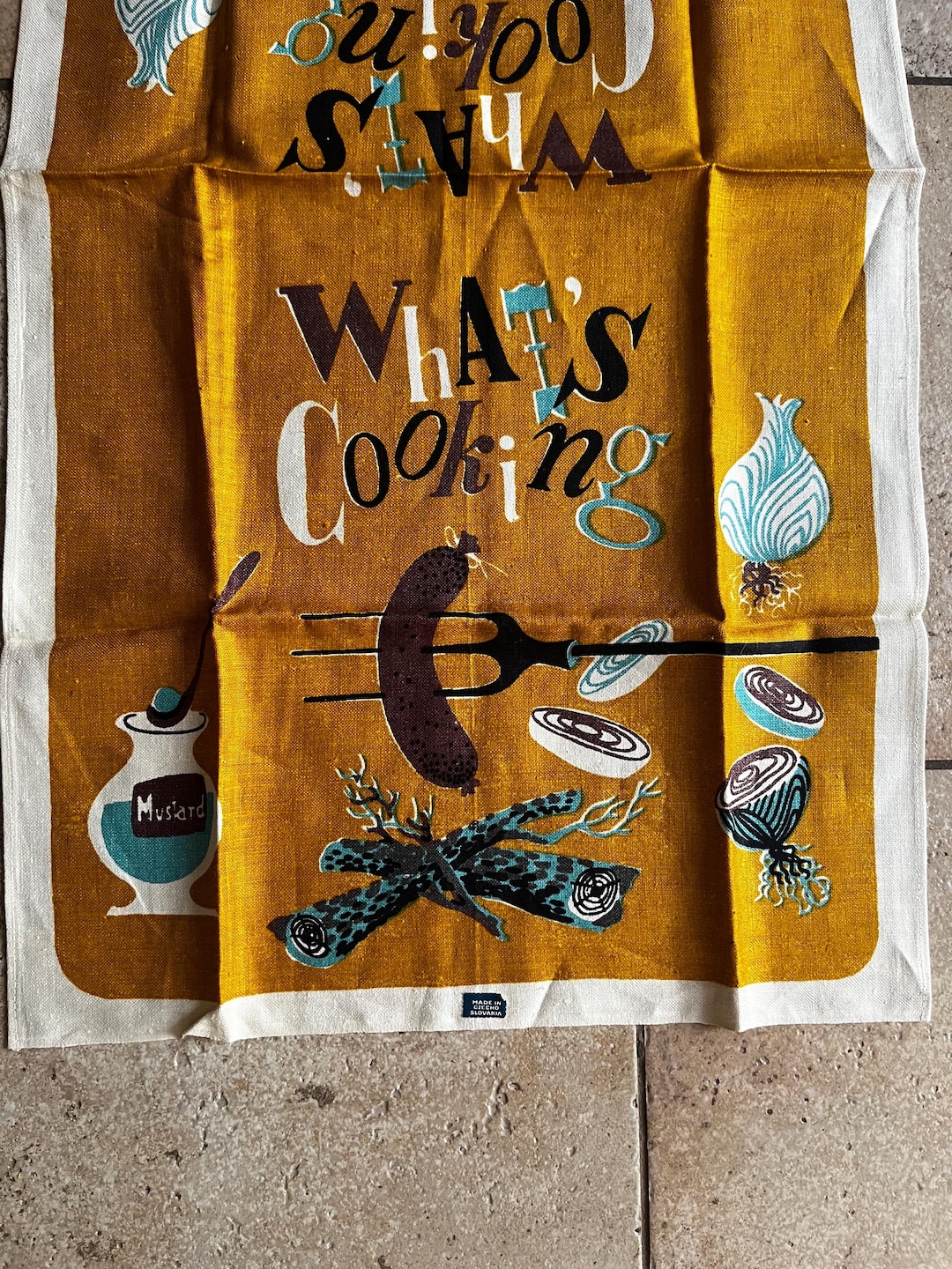 Vintage Lois Long Original Linen Kitchen Tea Towel Unused! - Etsy