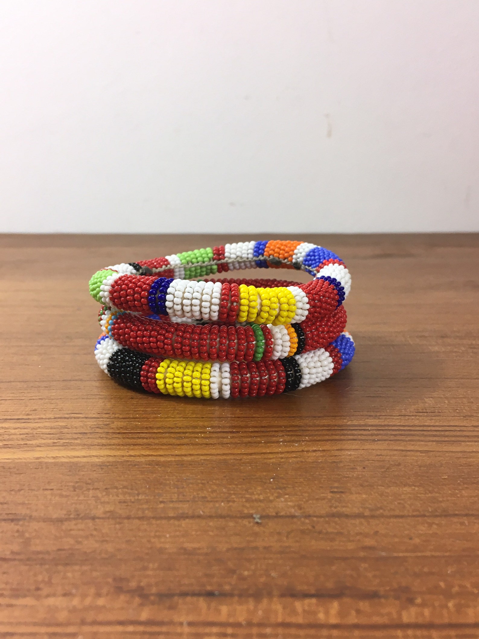 Masai Beaded Bracelets / African Beaded Bracelet, Kenya Jewelry, Glass ...