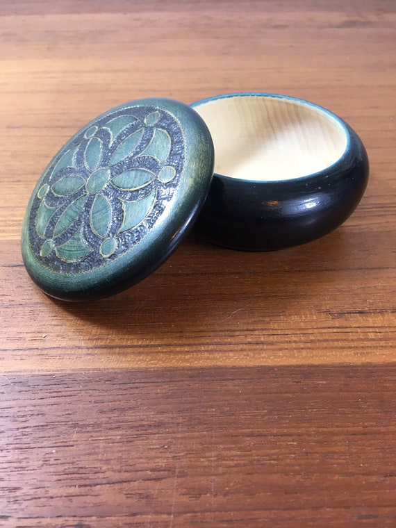 Polish Folk Art Bowl / Pyrography Bowl Wood Burning Salt - Etsy