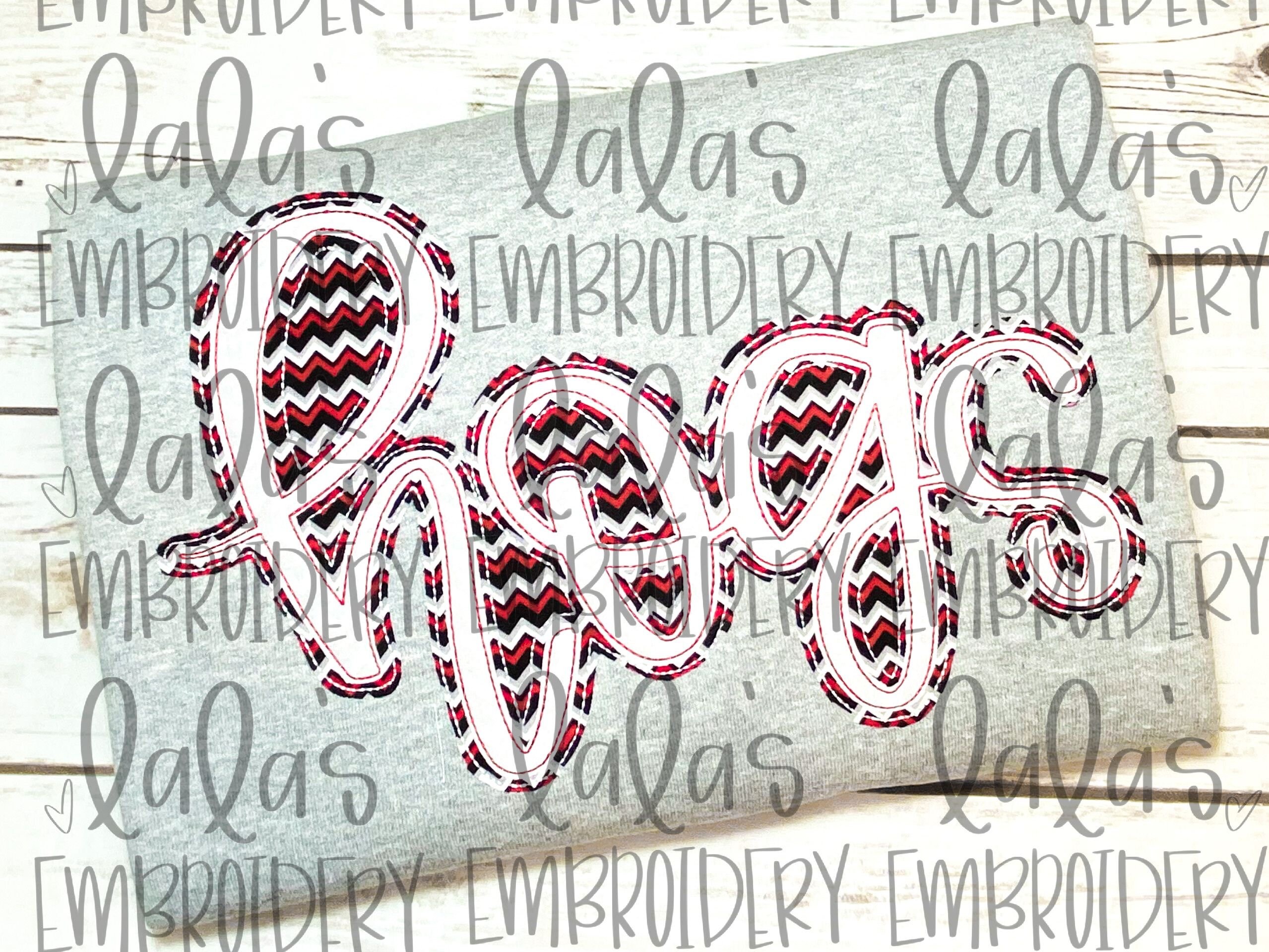 HOGS Double Stack Applique Design - Hand Lettered Design ** Instant ...
