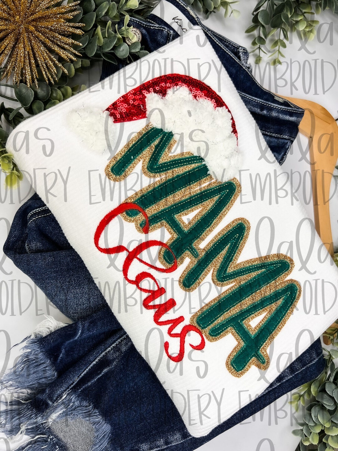 MAMA C W Hat Embroidery/applique Design - Hand Lettered Design - Etsy