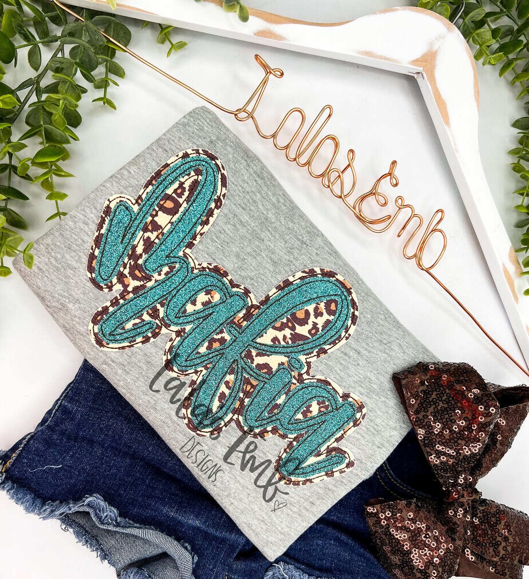 Mafia Double Stack Applique Design - Hand Lettered Design - Etsy