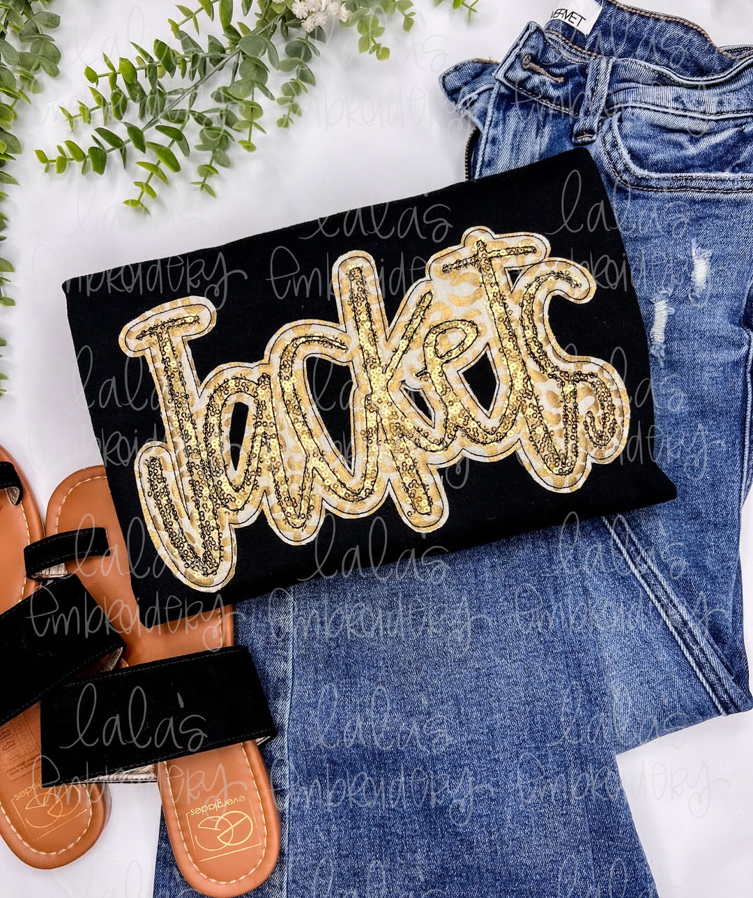 JACKETS Double Stack Team Applique Design - Hand Lettered Design - Etsy