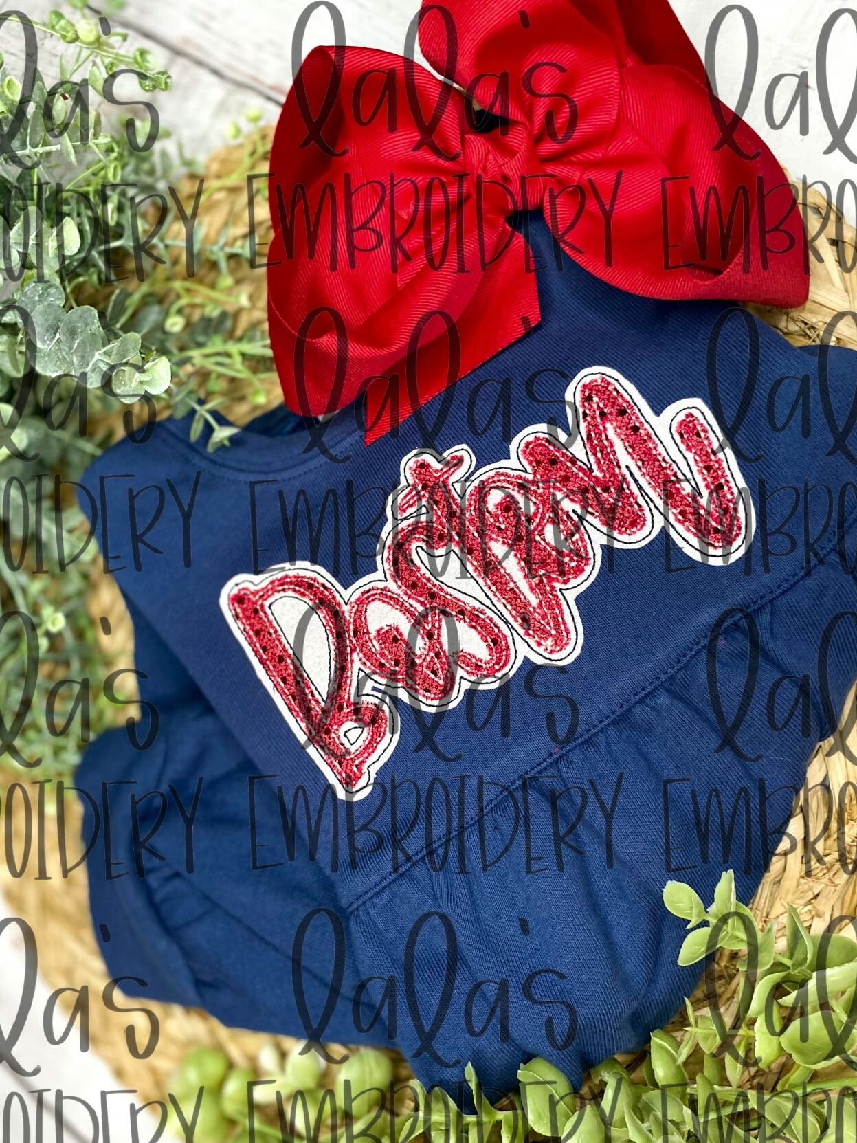 Boston Double Stack Applique Design Hand Lettered Design - Etsy