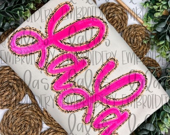 HOGS Double Stack Applique Design Hand Lettered Design - Etsy