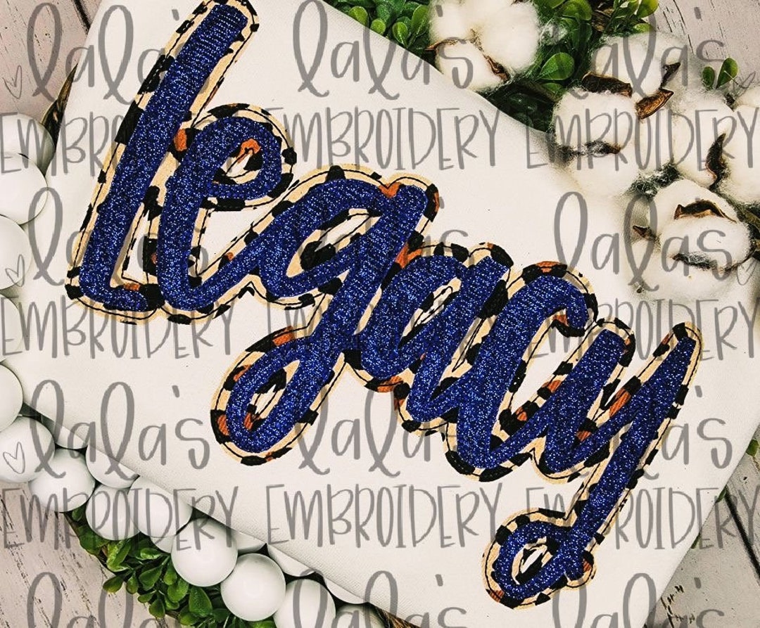 Legacy Double Stack Applique Design - Hand Lettered Design ** Instant ...