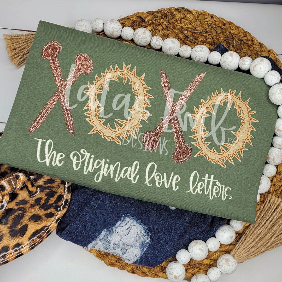 XOXO the Original Love Letters Applique/embroidery Design - Hand ...