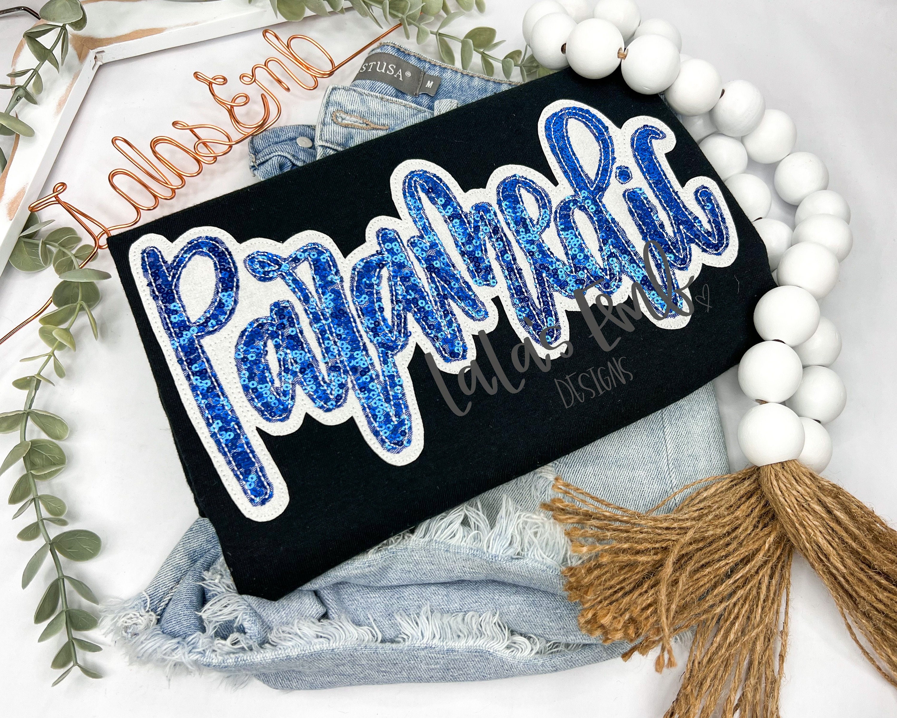 Paramedic Double Stack Applique Design - Hand Lettered Design - Etsy