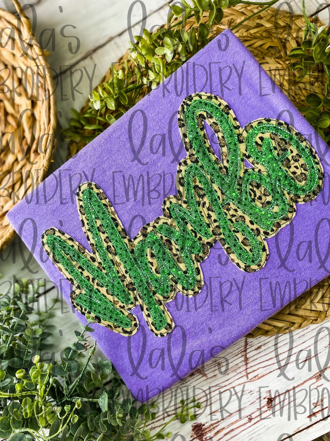 MAMBO Double Stack Applique Design - Hand Lettered Design ** Instant ...