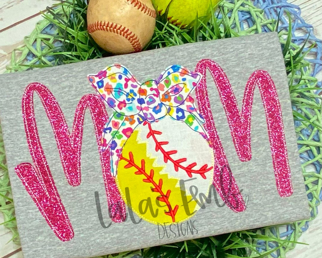 MOM of Both W/tie Applique Design - Hand Lettered Design - Etsy