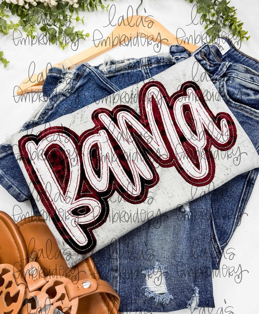 BAMA Double Stack Team Applique Design - Hand Lettered Design - Etsy