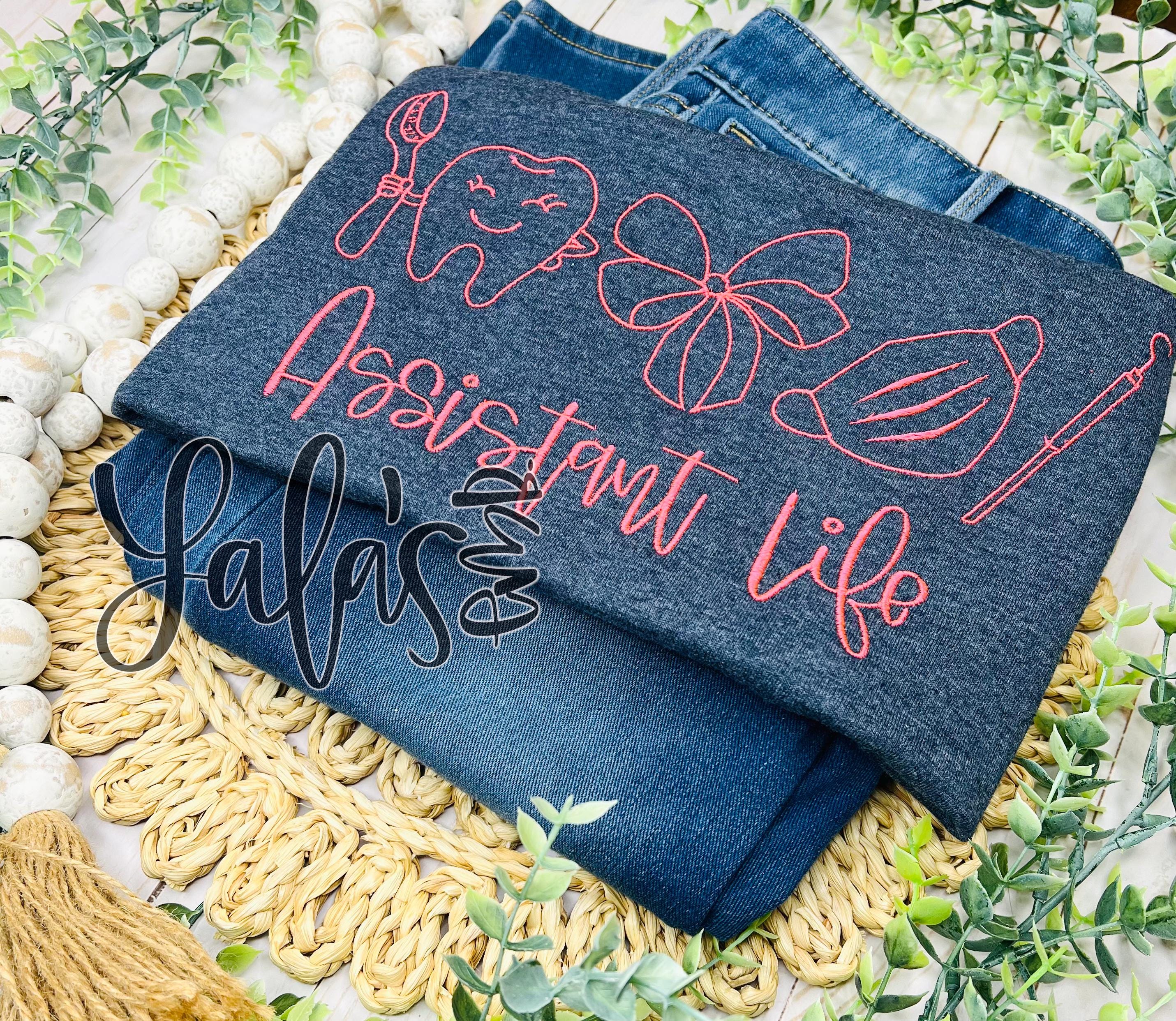 Assistant Life Doodled Icon Embroidery Design ** Instant Download ** - Etsy