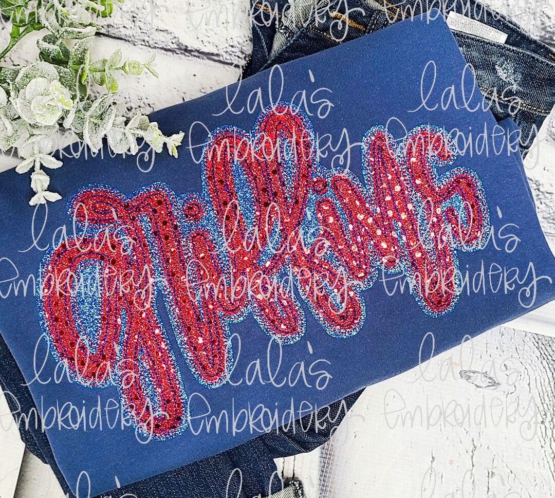 Griffins Double Stack Applique Design - Hand Lettered Design - Etsy