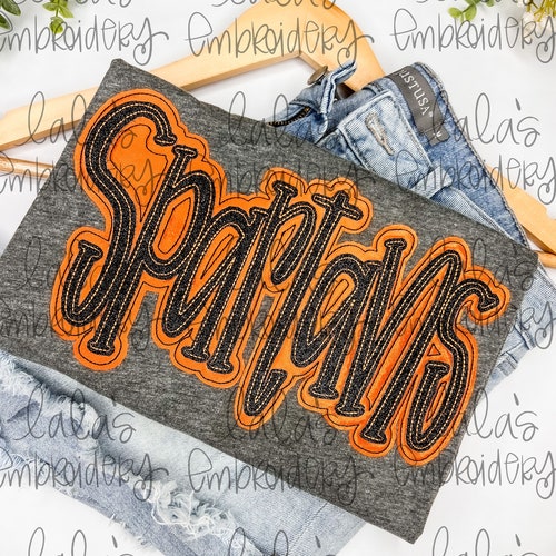 TIGERS Double Stack Team Applique Design Hand Lettered - Etsy