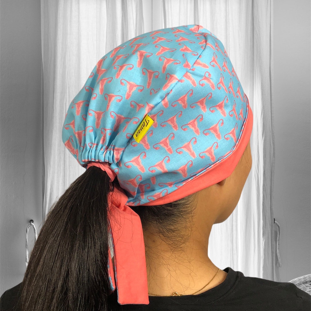 Uterus Scrub Cap, Obgyn Surgical Cap Women, Scrub Caps for Women ...