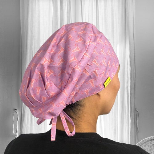Scrub Caps Uterus Ob Gynecologist Surgical Cap Scrub Caps Etsy