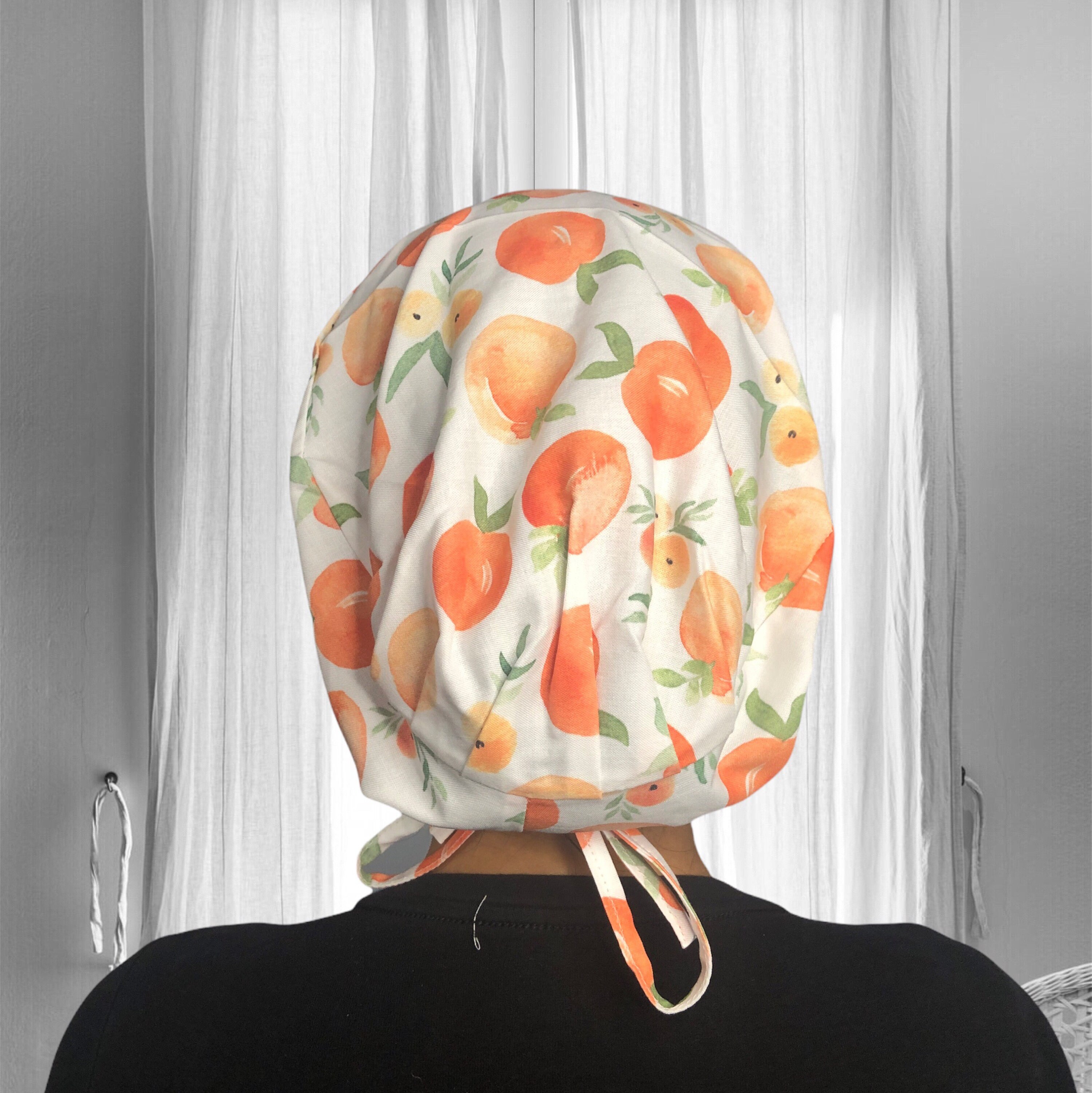 Peaches Scrub Caps, Peach Surgical Cap, Scrub Caps for Women, Women ...