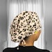 Gold on Pink Leopard SCRUB CAPS for Women, Surgical Cap Women, Scrub ...
