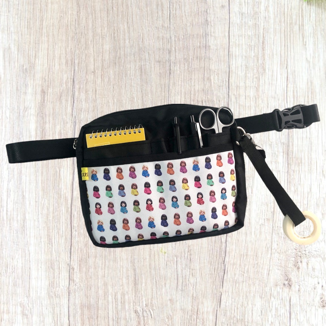 Nurse Waist Bag, Labor and Delivery, Pregnant Emoji Hip Bag, Uterus ...