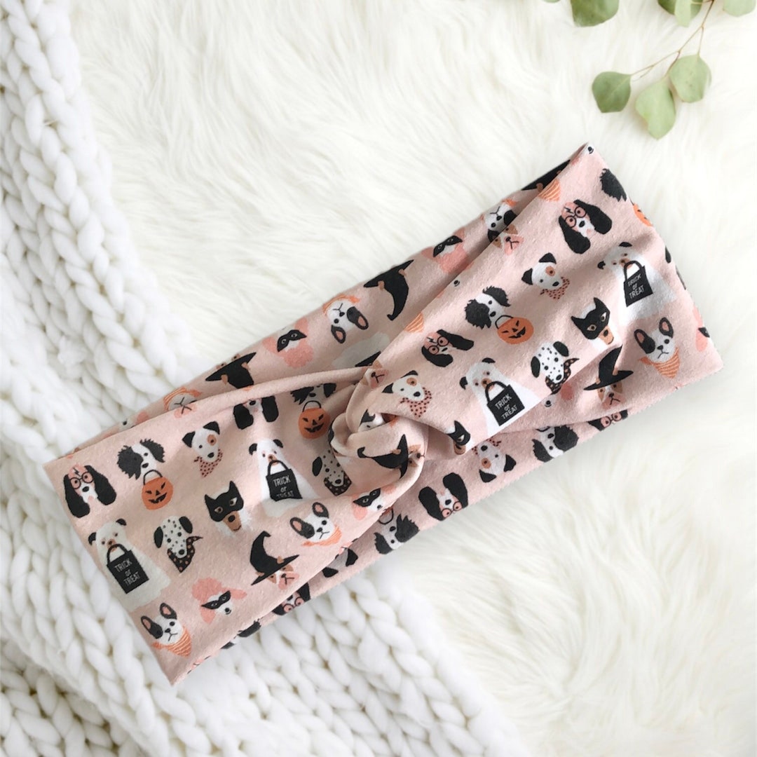 Halloween Dogs Headband With Button, Labor and Delivery Nurse Headband ...