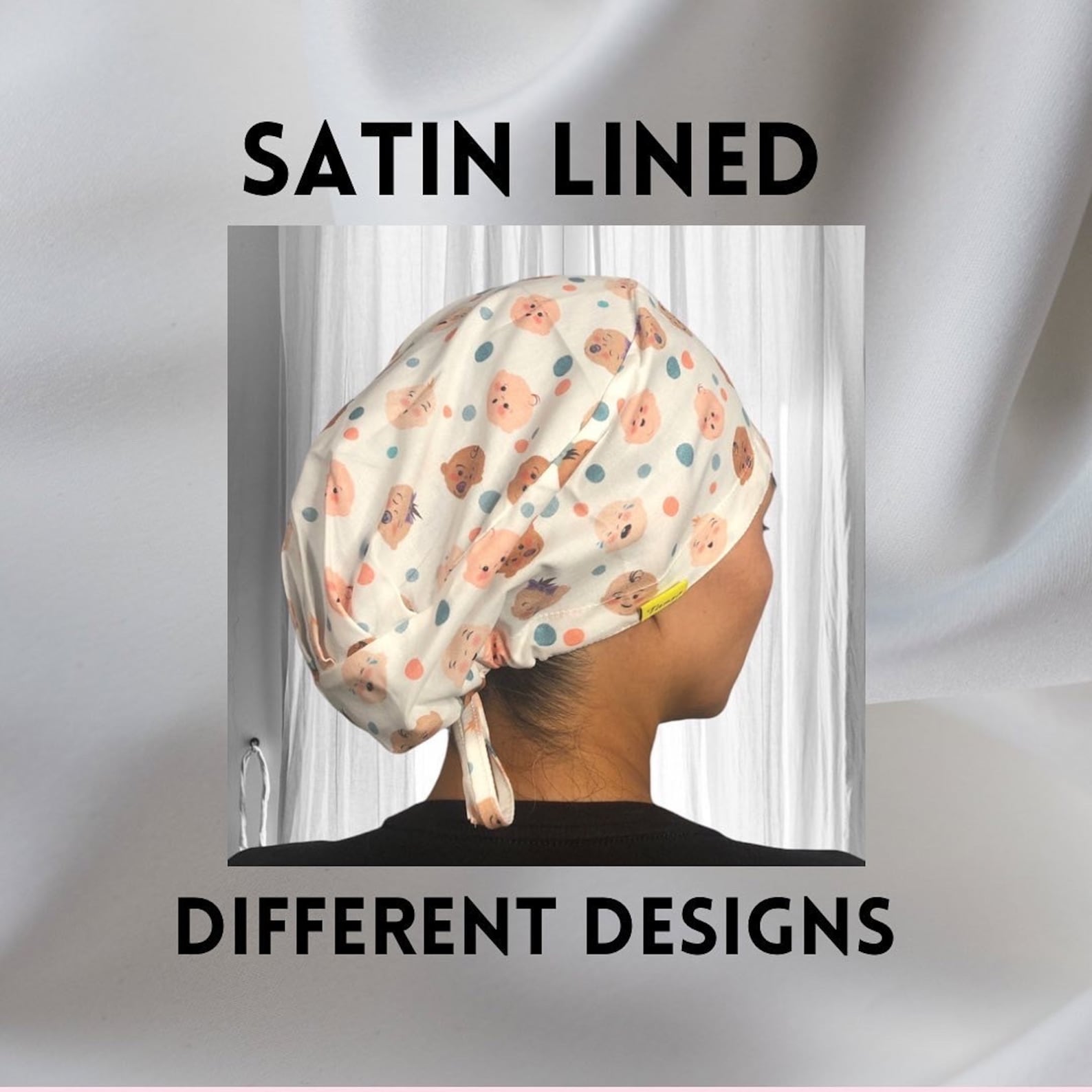 SCALPEL - Satin Lined Scrub Cap, Nurse Anesthetist Surgical Cap, Scrub ...