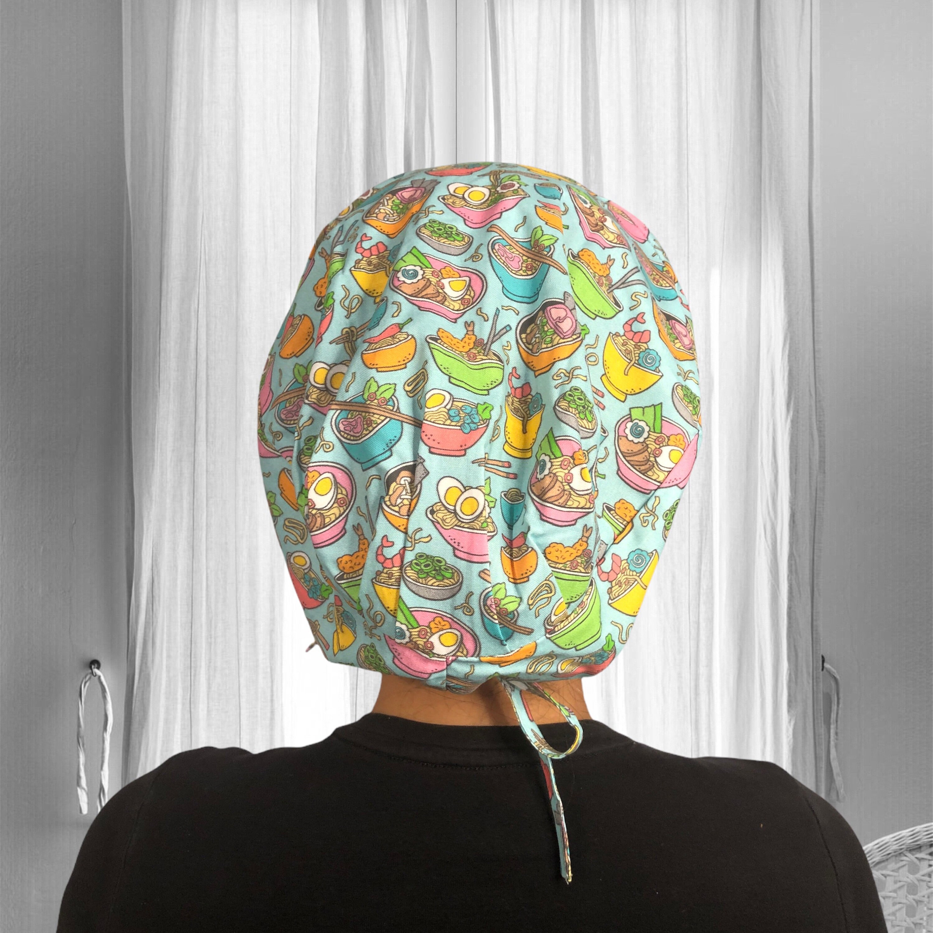 Japanese Food Scrub Caps Japanese Noodles Ramen Surgical | Etsy