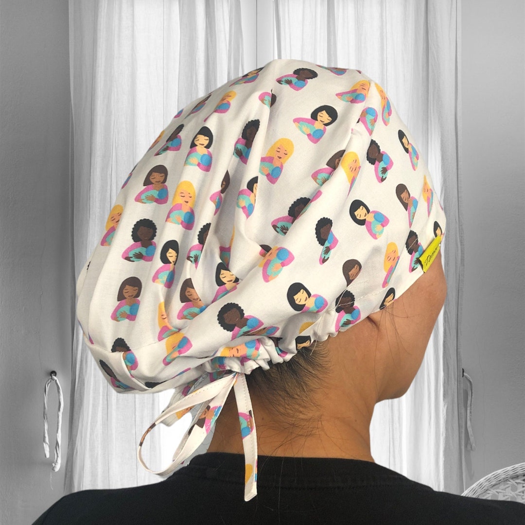 Breastfeeding- Scrub Caps for Women, Mother Baby Surgical Cap, Labor ...