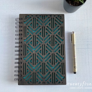 Laser Cut Geometric Wood Journal Cut Out Eco Friendly Travel - Etsy