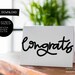 3 SIZES Printable Black and White Congratulations Card for - Etsy