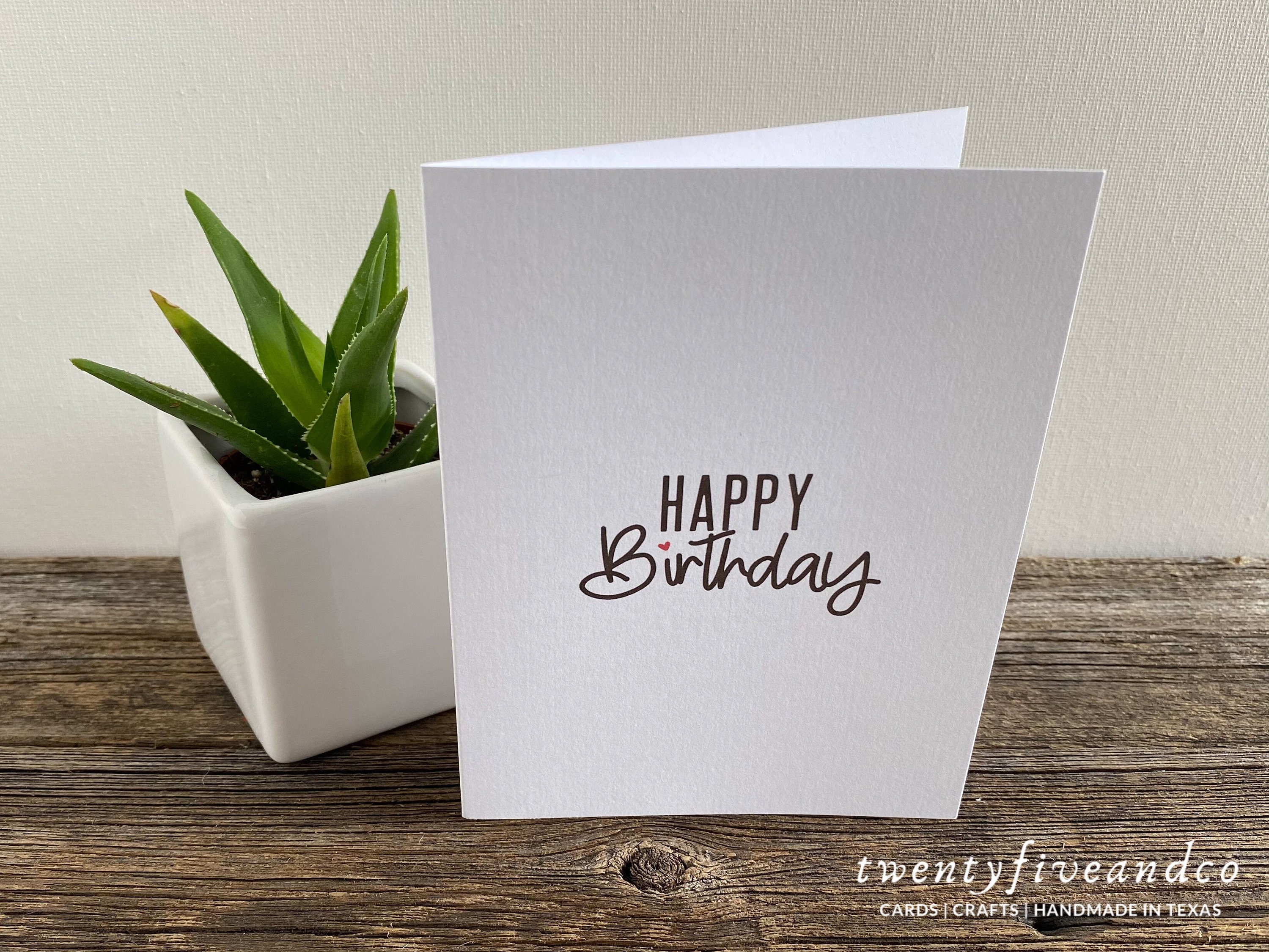 Simple Happy Birthday Cards Minimalist Birthday Card Pack - Etsy UK