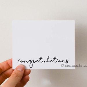Black and White Congratulations Cards, Modern Congratulations Card Pack ...