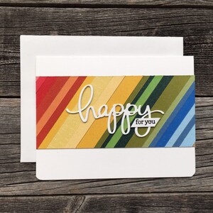 Set of 4 Glitter Rainbow Cards Assorted Happy Cards Set - Etsy