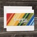 Set of 4 Glitter Rainbow Cards Assorted Happy Cards Set - Etsy