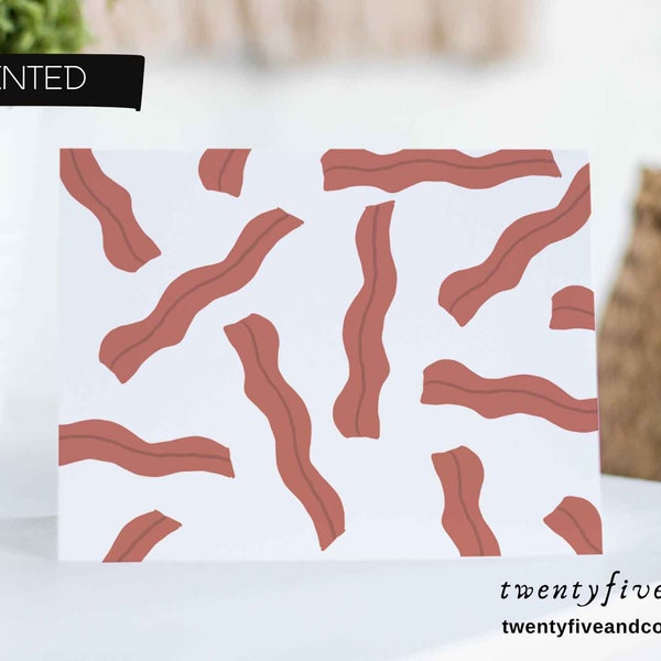 Bacon Birthday Card - Etsy