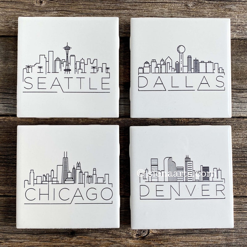 Modern Coasters - Etsy
