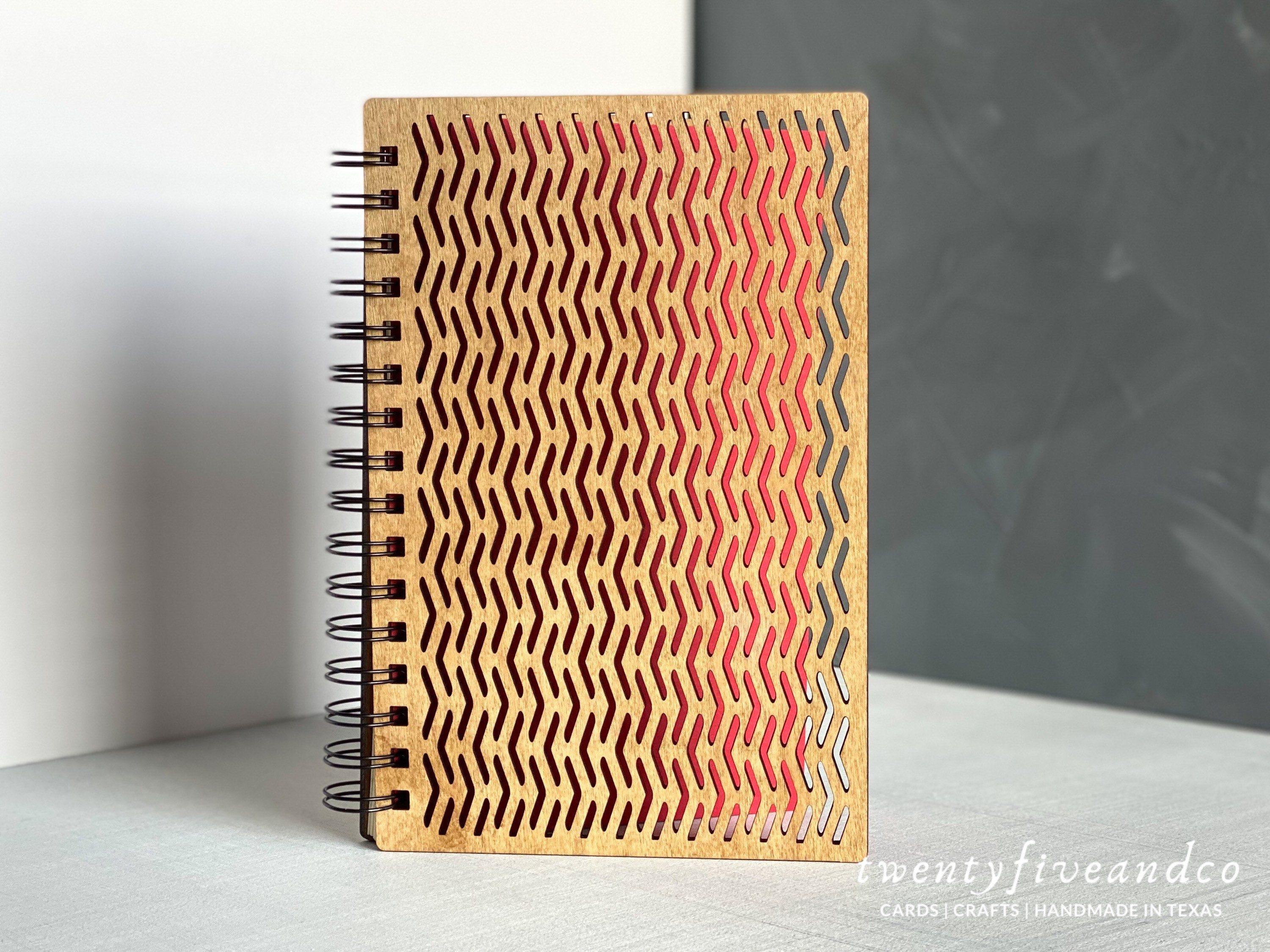 Laser Cut Geometric Wood Journal Cut Out Eco Friendly Travel | Etsy