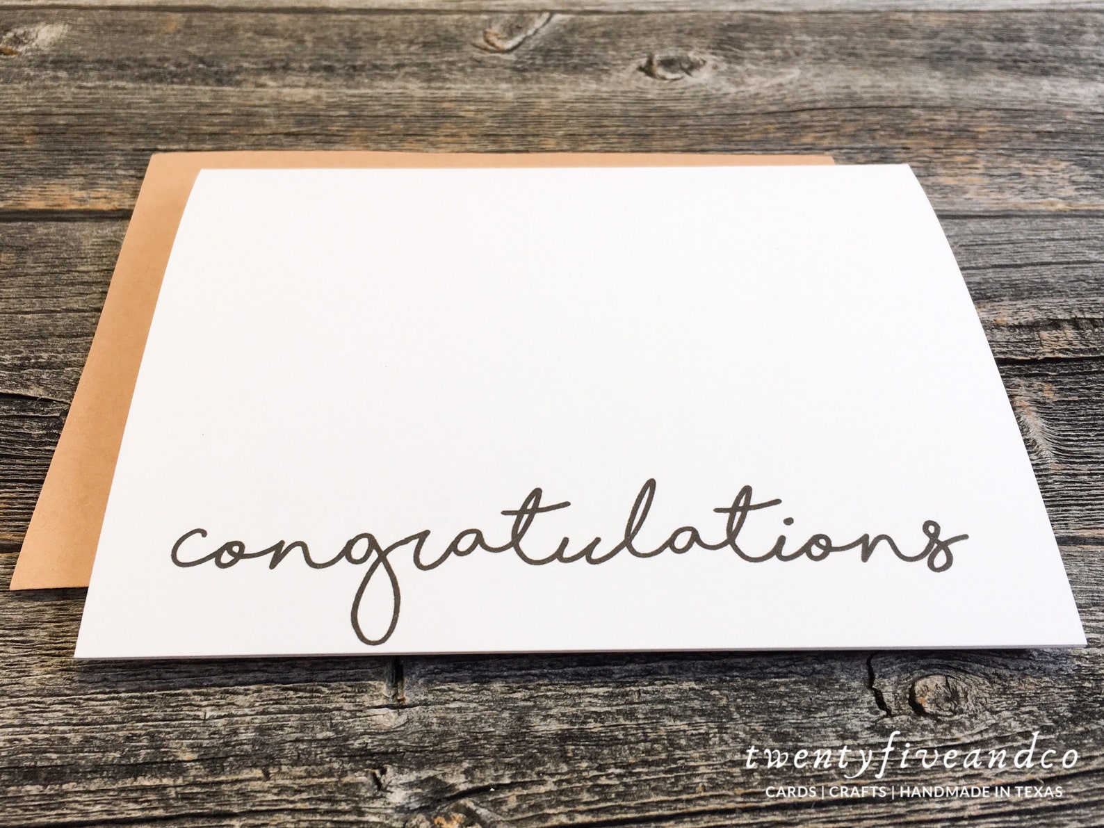 Black and White Congratulations Cards Modern Congratulations | Etsy