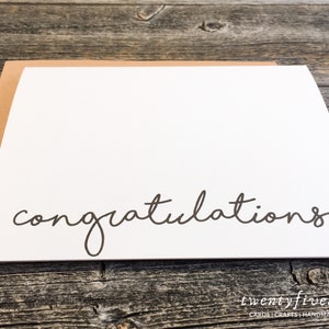 Black and White Congratulations Cards Modern Congratulations - Etsy