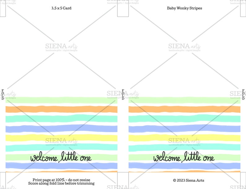 3 SIZES - Printable Congratulations Card for New Baby, Instant Download ...