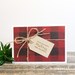Set of 5 Large 5x7 Buffalo Check Christmas Cards Handmade - Etsy UK