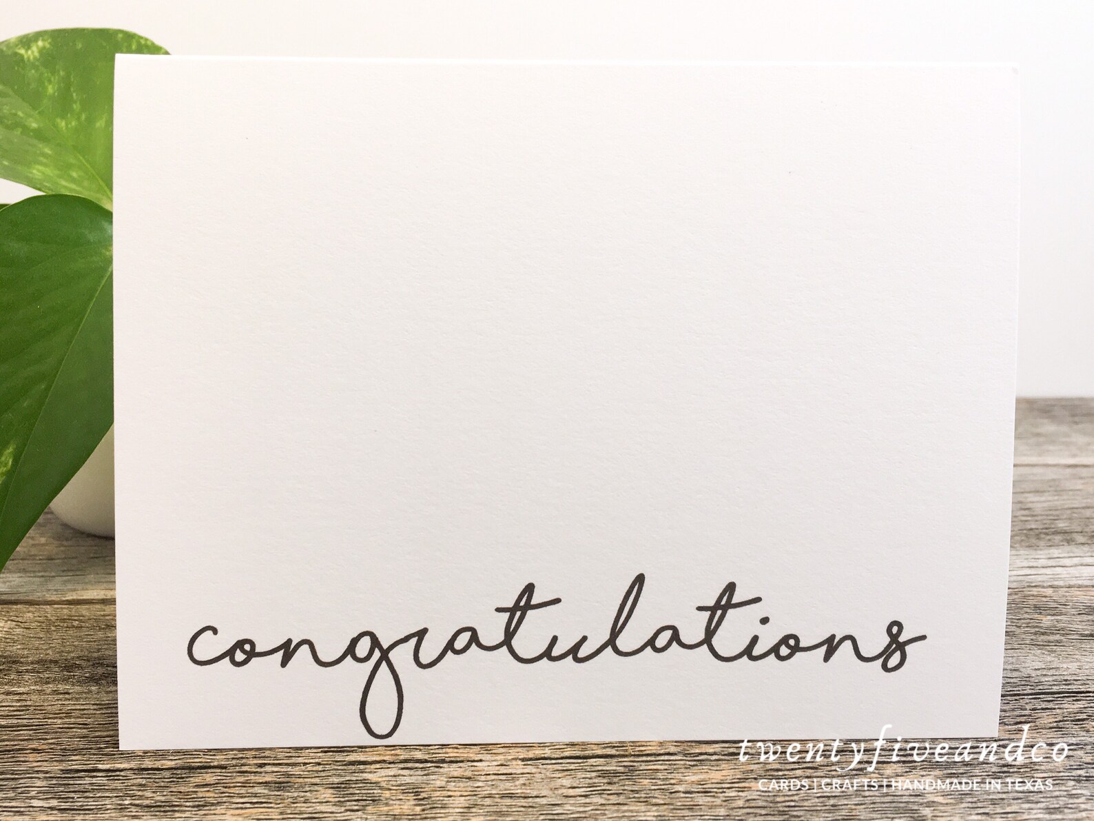 Black and White Congratulations Cards Modern Congratulations | Etsy