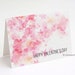Cherry Blossom Watercolor Print Valentines Day Cards, Minimalist ...