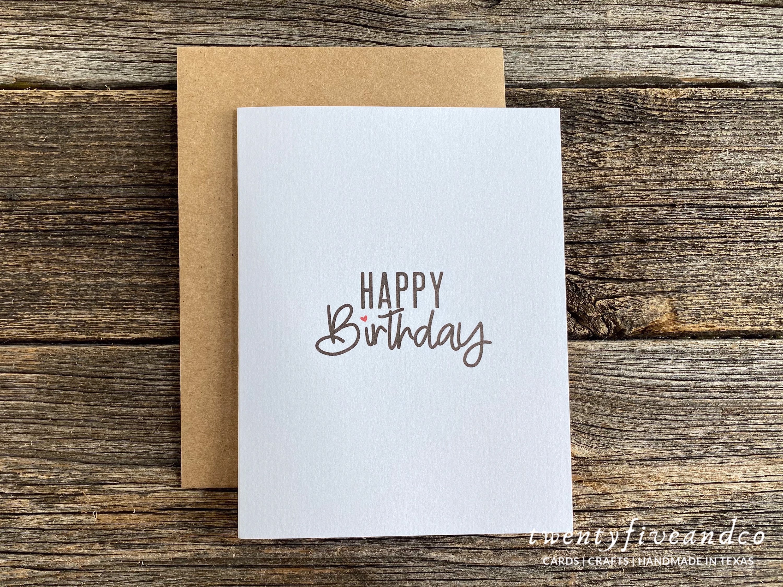 Simple Happy Birthday Cards Minimalist Birthday Card Pack | Etsy