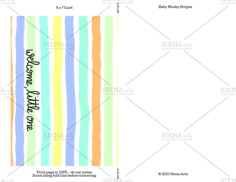 3 SIZES - Printable Congratulations Card for New Baby, Instant Download ...