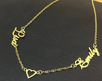 Nameplate chain | Etsy