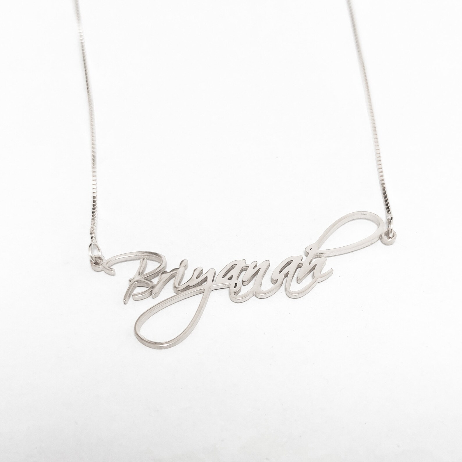 Name Necklace Sterling Silver Custom Necklace Tiny Name - Etsy