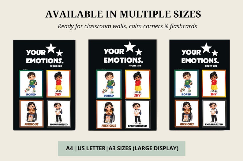 Printable Emotion Cards for Kids | SEL Activity | Feelings Flashcards ...