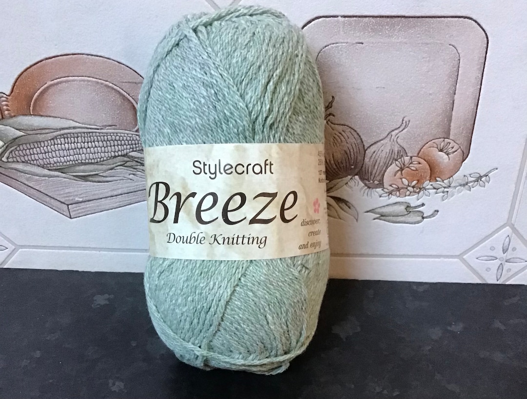 10 X 50 Gm Balls, Stylecraft Breeze, Sage, 30% Cotton - Etsy