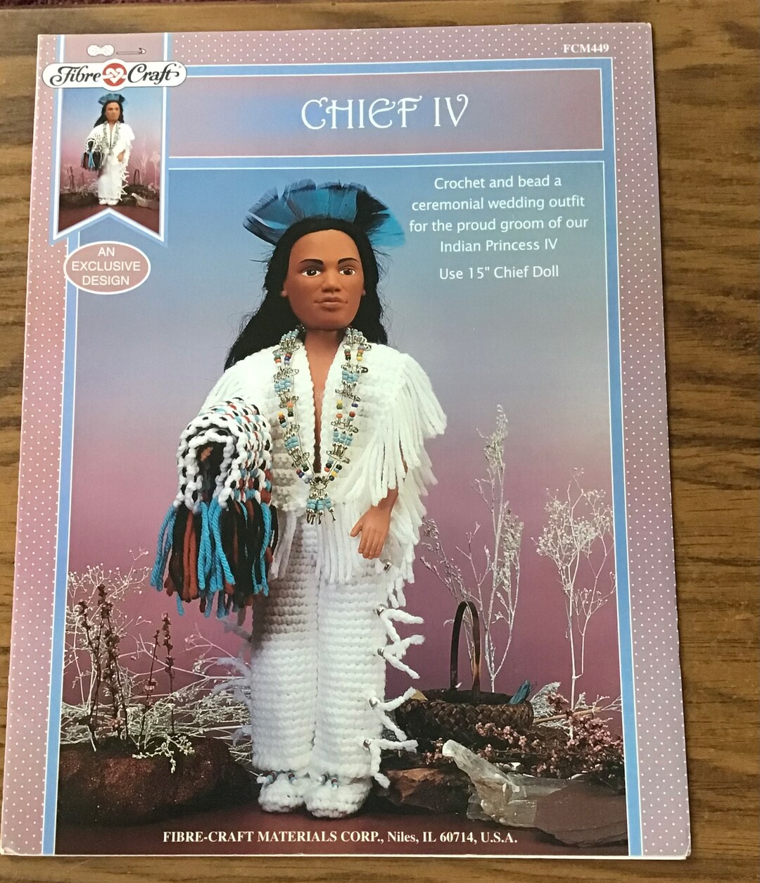 Indian Chief Crochet Pattern, Fibre Craft Pattern, - Etsy